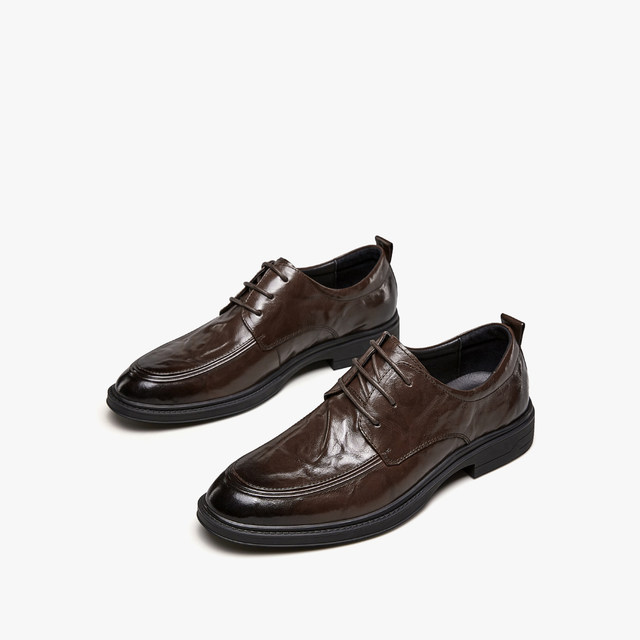 Yierkan Leather Shoes Men's Spring Business Formal Commuting Genuine ...