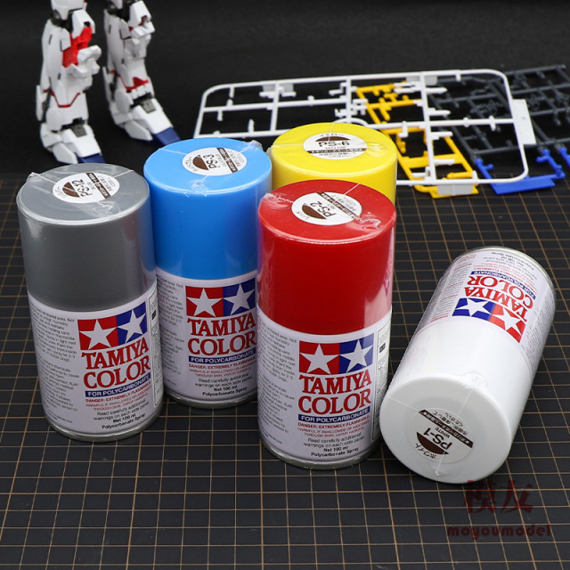 Tamiya PS spray paint soft shell with remote control car shell static ...