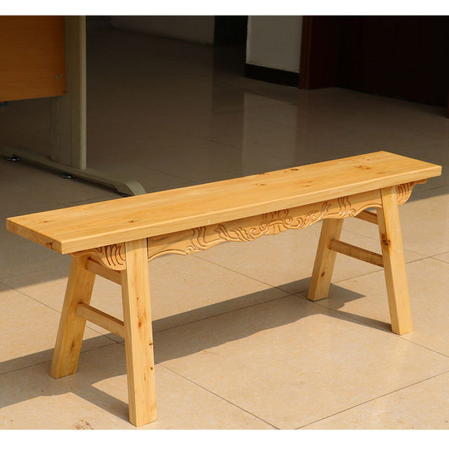 Solid wood bench stool, stool, long dealer home use of wall wide bench ...