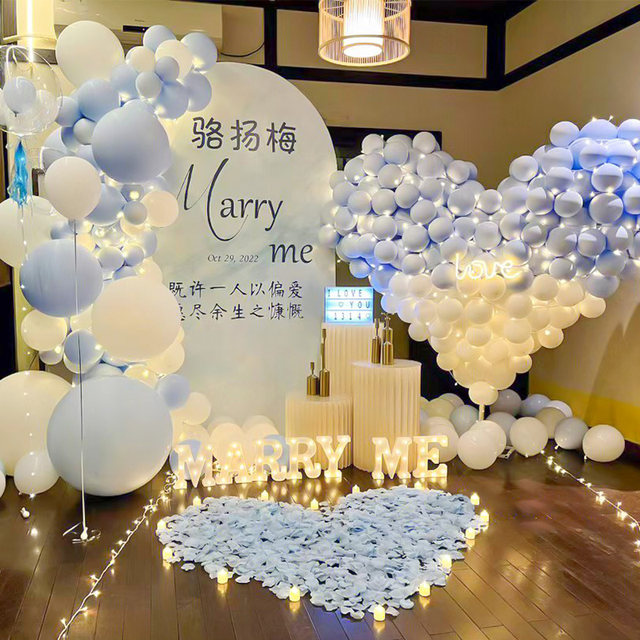 Interior decoration of marriage proposal scene ceremony decoration ...