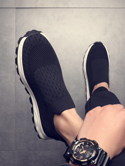 New summer breathable flying men's shoes 45 large-size cloth shoes 46 ...