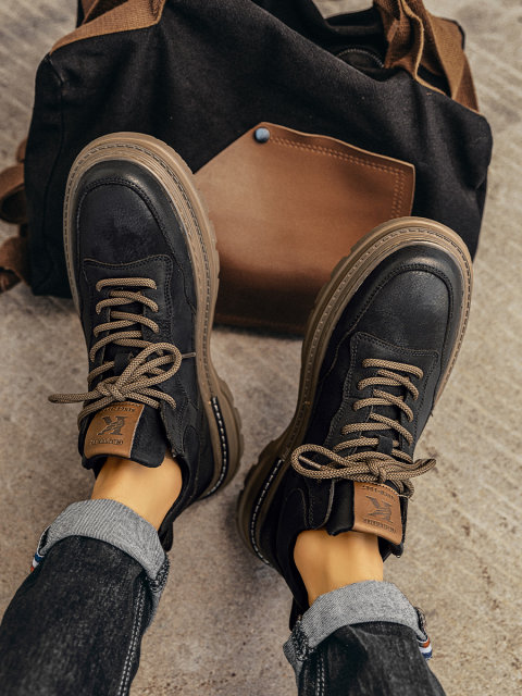 Extra large size men's shoes winter men's retro 45 Martin boots men's ...