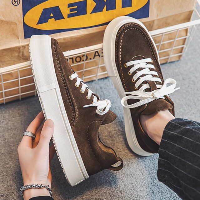 Large size men's workwear low-top sneakers 45 autumn casual versatile ...