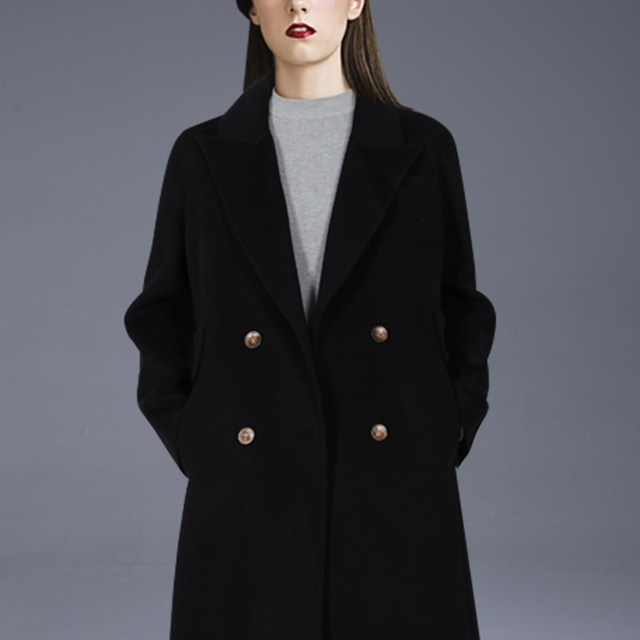 Temperament French woolen woolen coat for women 2023 autumn and winter new style mid-length ...