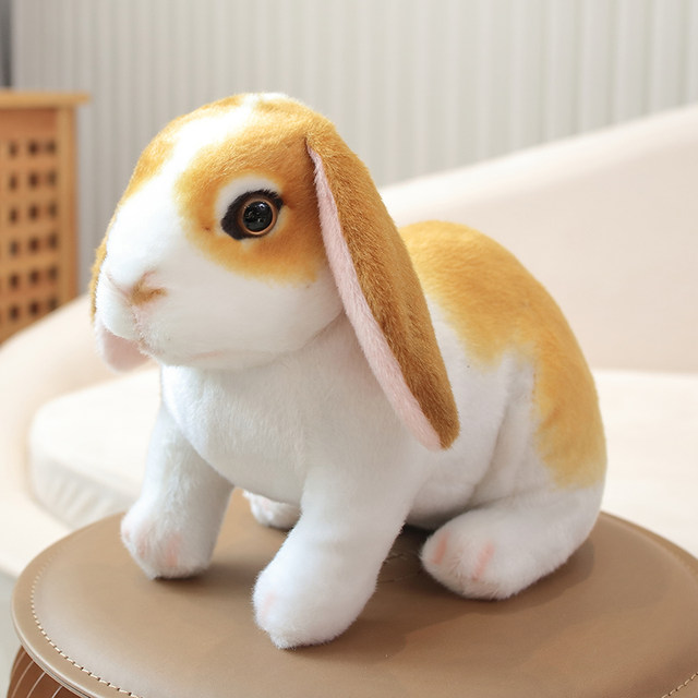 Simulation rabbit doll plush toy bunny doll white bunny rag doll ...