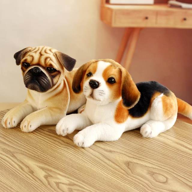 Simulation dog plush toy will be called Beagle doll doll Dalmatians ...