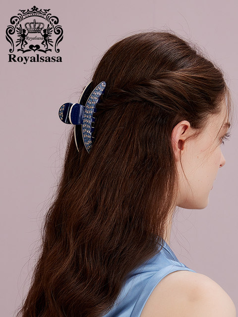 Royal Sasha Pan hair grabbing the Korean version of the rhinestone ...