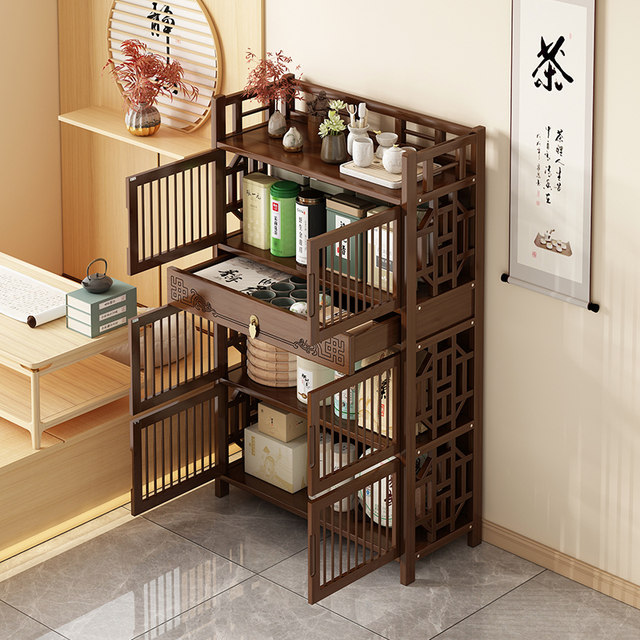 Bogu rack small tea cabinet tea tea set storage rack tea room multi ...