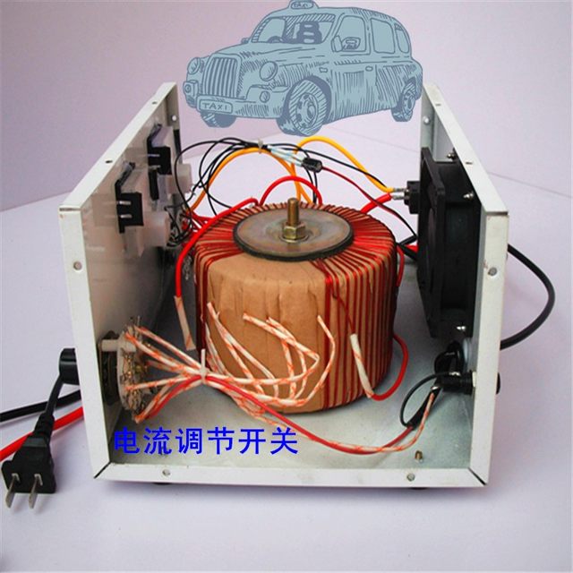 300A pure copper car battery charger high-power truck forklift charger 6v12v24v intelligent ...