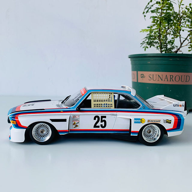 1:18 Mini Cut BMW BMW3.0CSL1975 Sebring Endurance Race Champion Car No ...