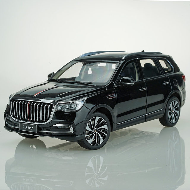 Original factory 1: 18th Century Dragon FAW Hongqi HS7 off-road vehicle SUV simulation alloy car ...