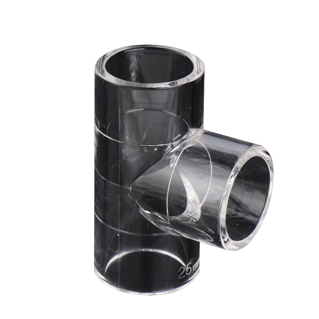 Fish tank transparent water pipe acrylic pipe fittings elbow tee joint ...