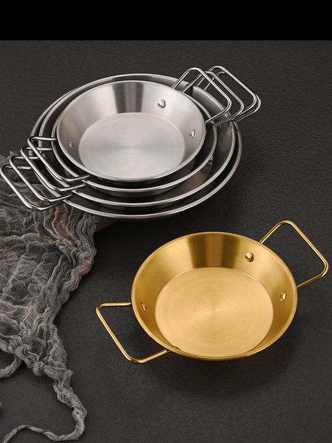 Stainless steel seafood plate double-eared crayfish plate commercial ...