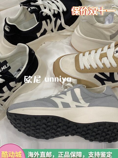 Korean counter authentic MLB dad shoes running shoes retro low-top NY ...