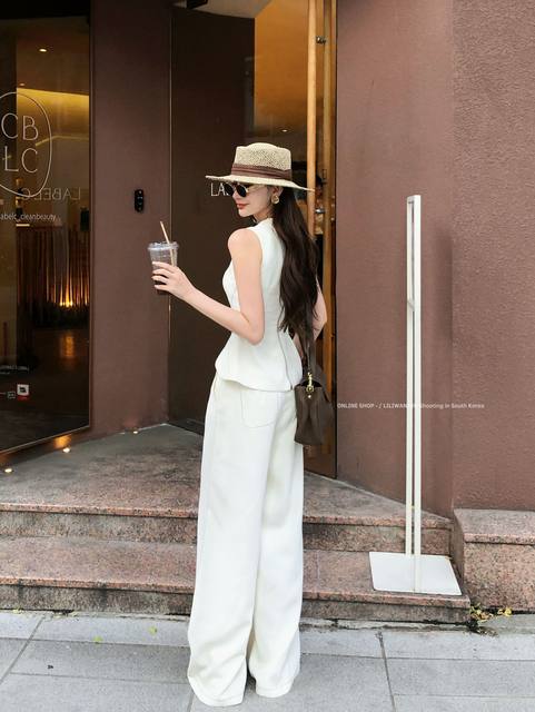 Li Wanjun French vest suit for women in summer light luxury temperament ...