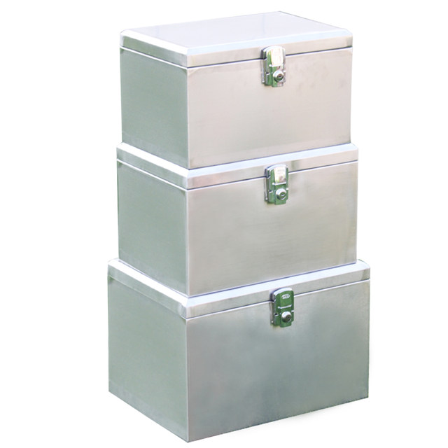 Motorcycle trunk large thickened stainless steel 304 storage toolbox ...