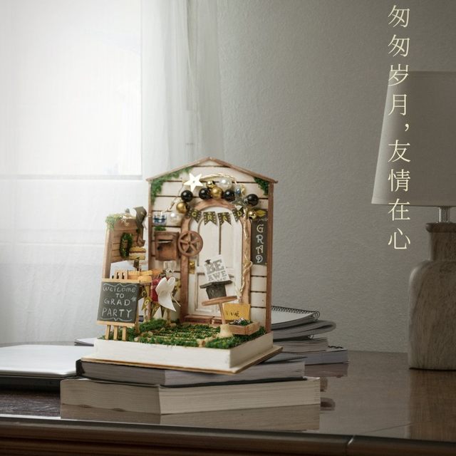 Life series small scenes diy cabin handmade mini house model assembled ...