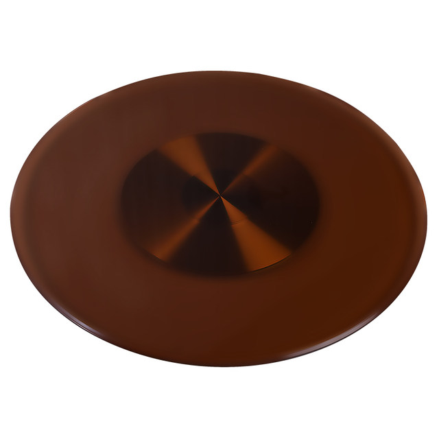 Dining table turntable tempered glass hotel large round table brown ...