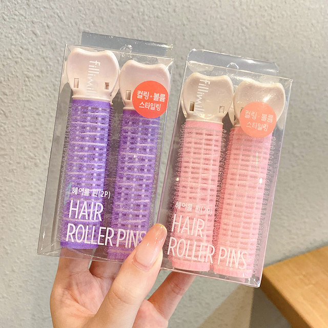 Air bangs clip forehead curling barrel head hair clip hair root fluffy ...