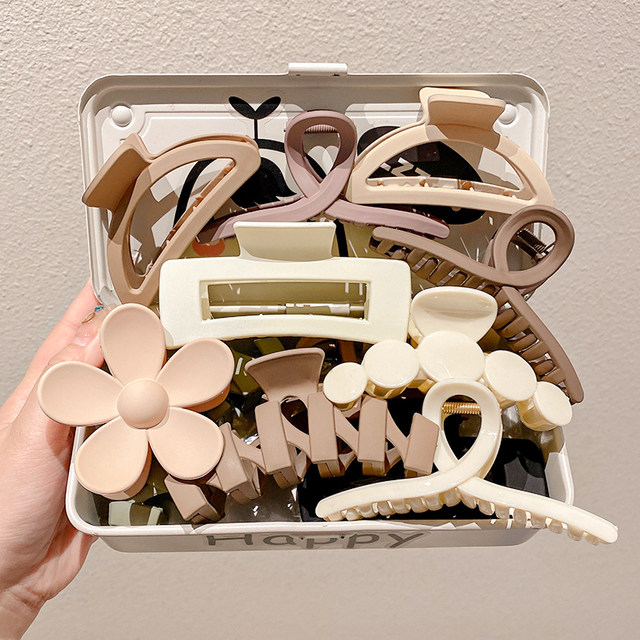 Women's large hairpin, hairpin, hairpin, shark clip, hairpin, high-end ...