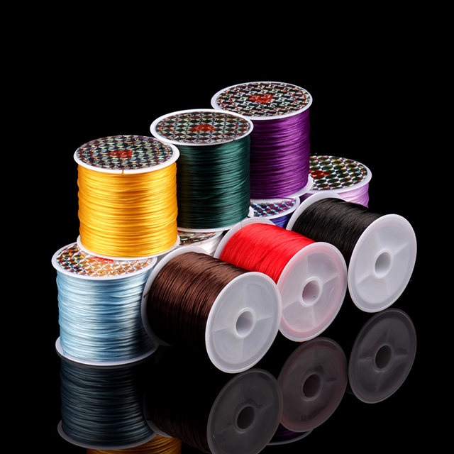 Flat wire elastic cord bracelet bracelet beads rubber band rope elastic ...