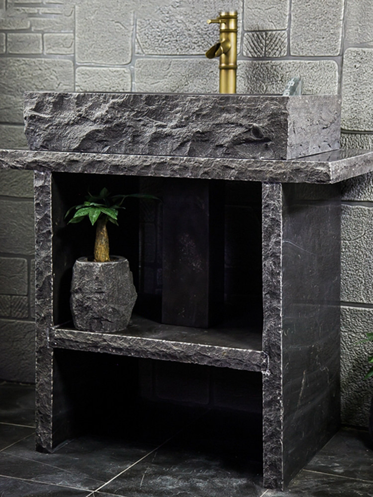 Lavabo retro patio piedra fregadero al aire libre piscina de mármol ...