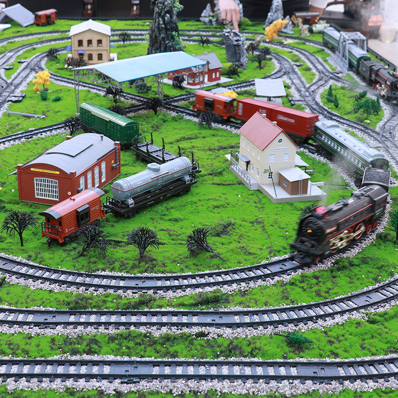 Fenming Train Accessories - Green Leather Small Train Car Model - Sand ...