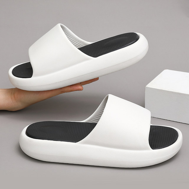 High-end slippers for men, summer trend, ultra-thick sole, indoor and ...