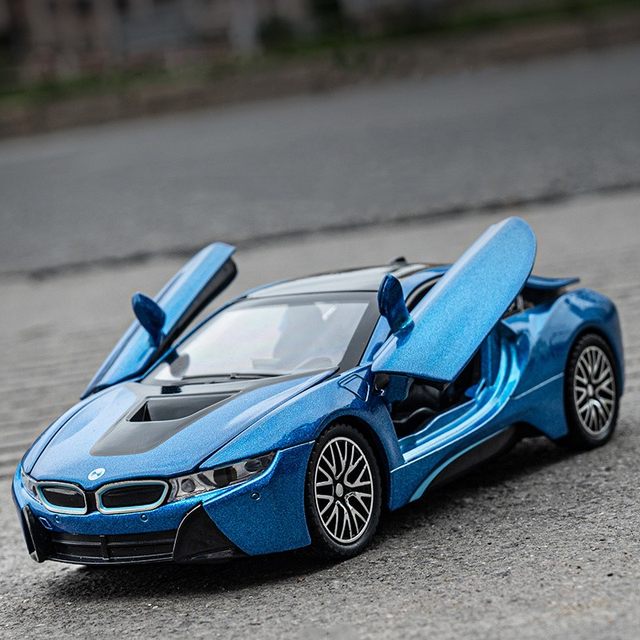 Simulation BMW i8 sports car model Heye Metal Car Model Racing Racing ...