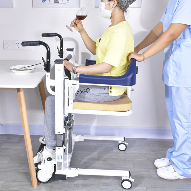 Paralyzed elderly shift chair home hydraulic lifting care transfer ...