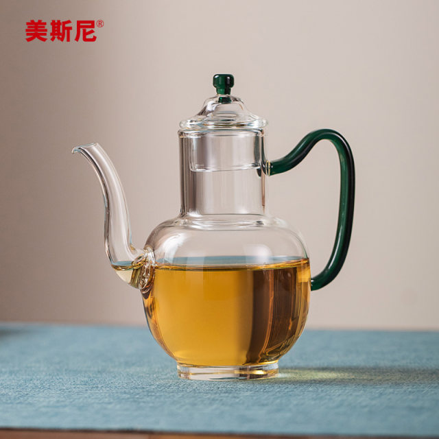 Mesni glass small teapot for one person, high temperature resistant ...