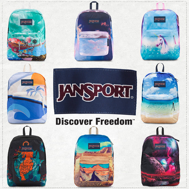 JanSport Jasper backpack official genuine rebellious high-end version ...