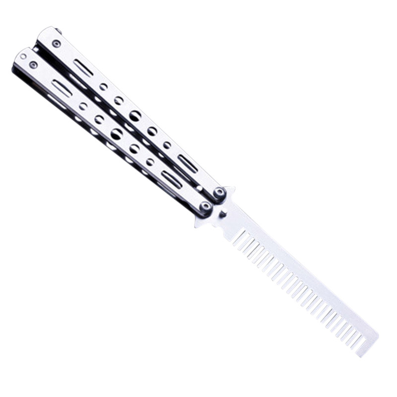 Steel Butterfly Comb Knife Hand Practice Knife - Butterfly Comb Knife ...