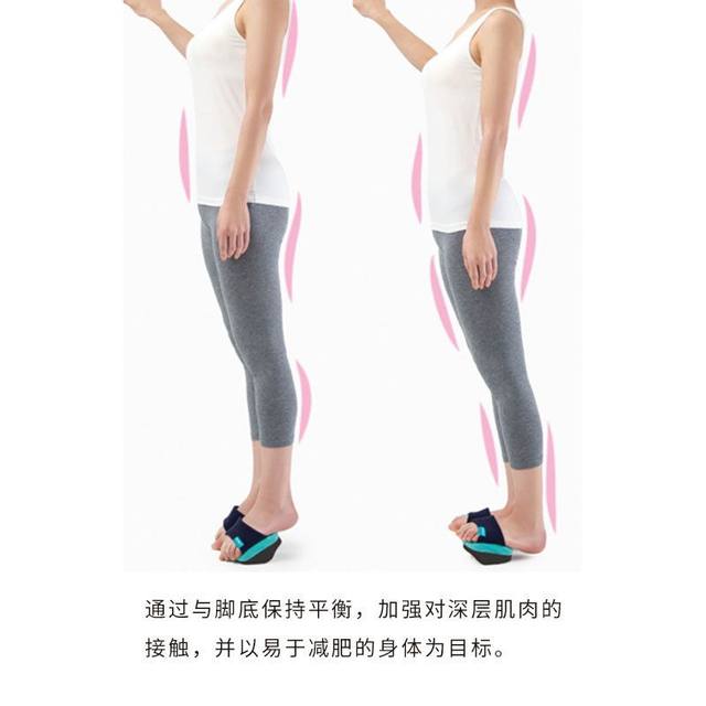 Japan's original half-palm negative heel rocking shoes for women summer ...