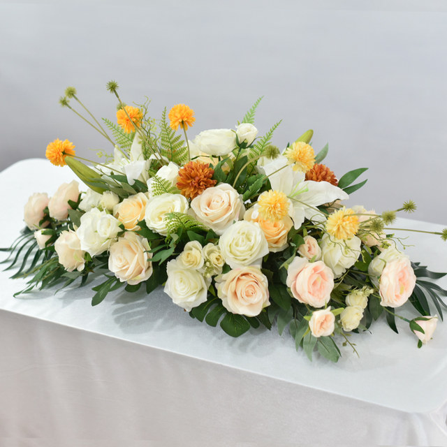 Conference table flowers, long table flowers, artificial flowers ...