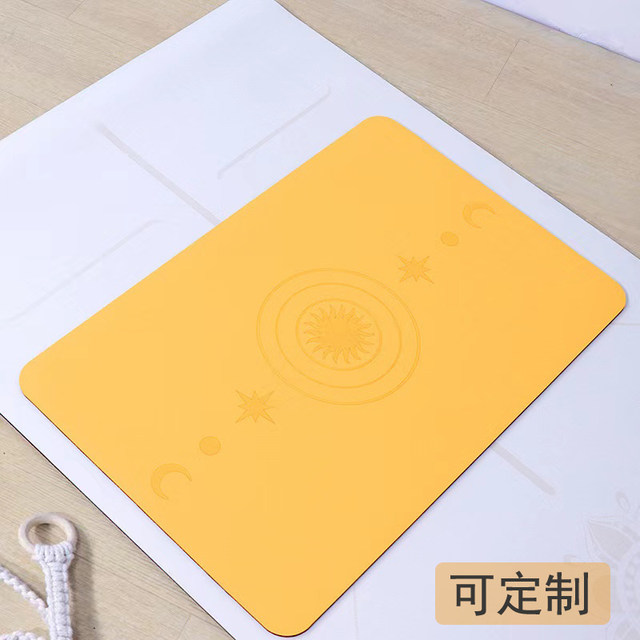 Yoga mat small mini rubber non-slip plank support elbow pad small size ...