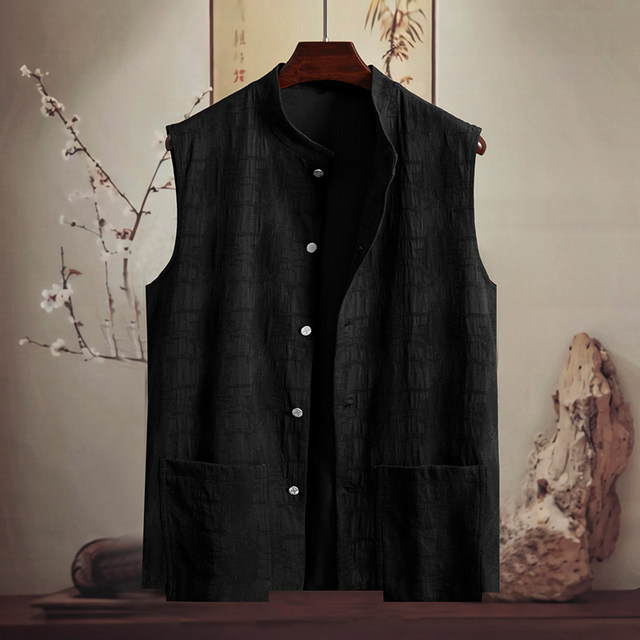From the sky 丨 new Chinese -style tirled cotton cotton and linen men's ...