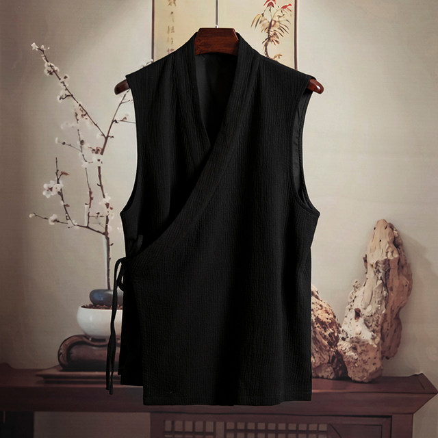 From the sky 丨 new Chinese men's retro Tang costumes Hanfu obliquely ...