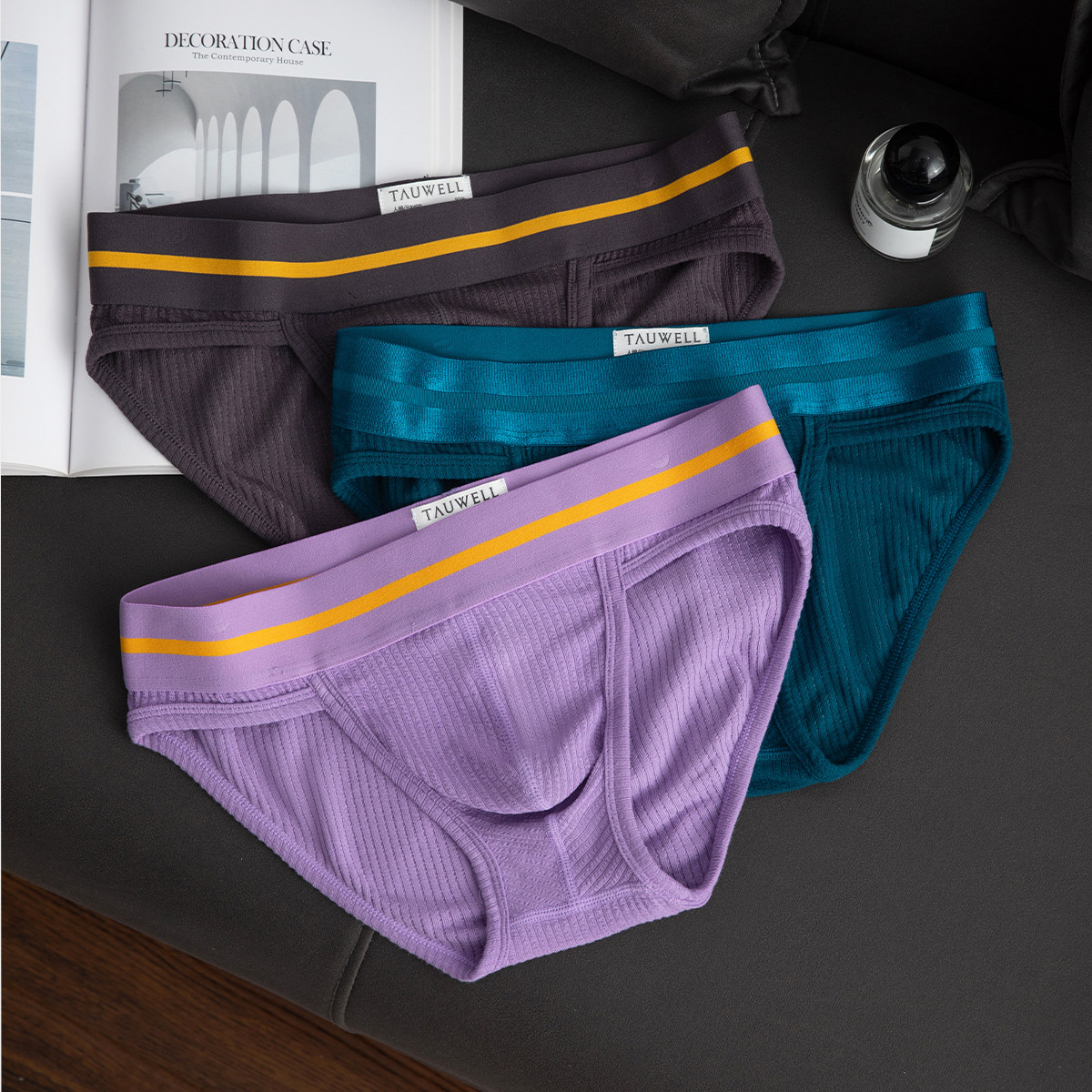 2 pairs of underwear men's triangle sexy high-cut men's low-waist ...