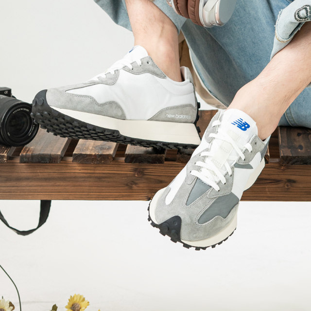 New Balance men's shoes women's shoes nb327 series Yuanzu gray sneakers ...