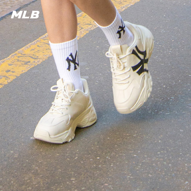 MLB white shoes men's shoes women's shoes dad shoes sneakers 2025 ...