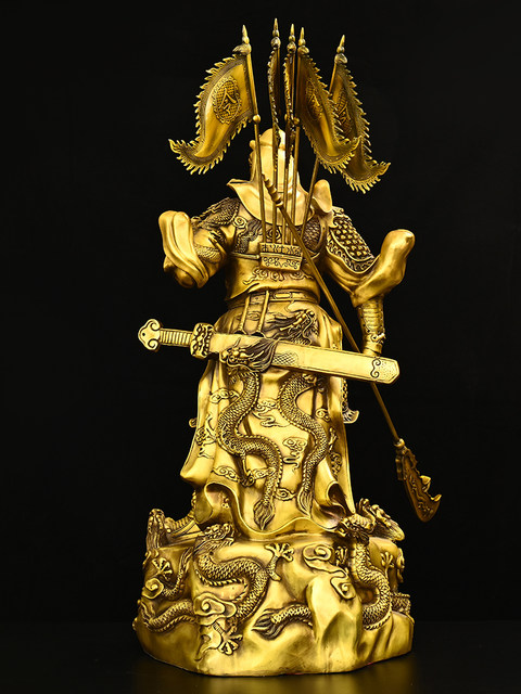 Pure Tongguan Gong Pixing Pixel Wucai Statue Guan Erguan Guan Guan Gong ...