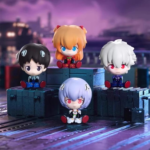 Spot TOTOY New Century Evangelion EVA blind box mock grain Asuka Ayahari sits on trendy toy ...
