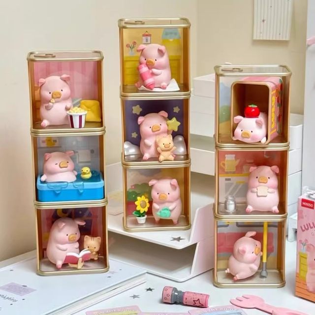 MINISO Canned Pig LuLu Cozy Time Series Blind Box Trendy Toy Figure ...