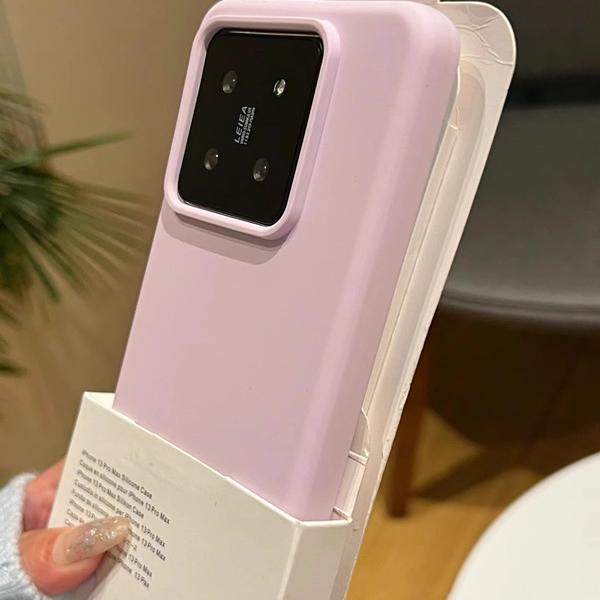 Milk blue dirt-resistant and yellowing-resistant suitable for Xiaomi 15/14 Ultra liquid silicone ...