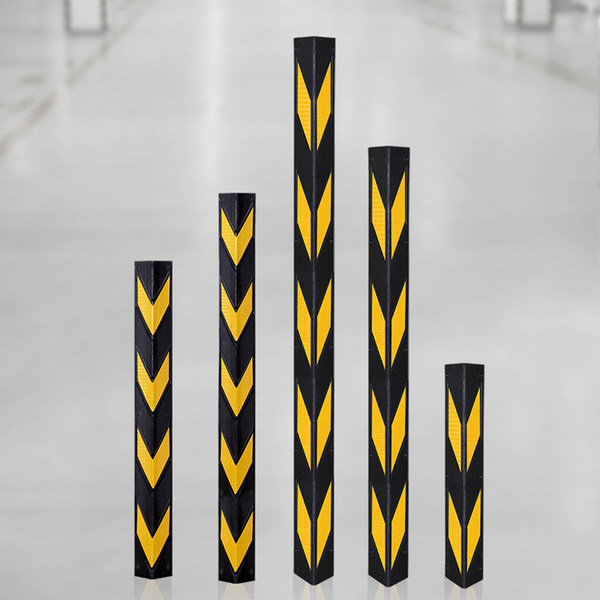 Reflective corner guard anti-collision strip for traffic facilities ...