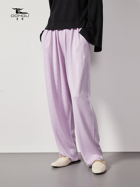 Dongli Dongli Velvet Spring and Summer High Waist Casual Knitted ...