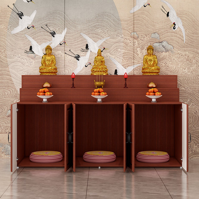 Buddhist niche, table, Buddha cabinet, household modern style Buddhist ...