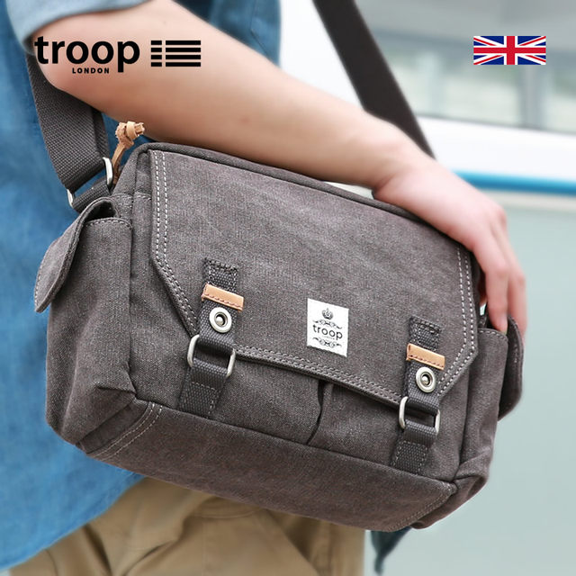 Troop casual shoulder bag men's simple youth European and American new ...