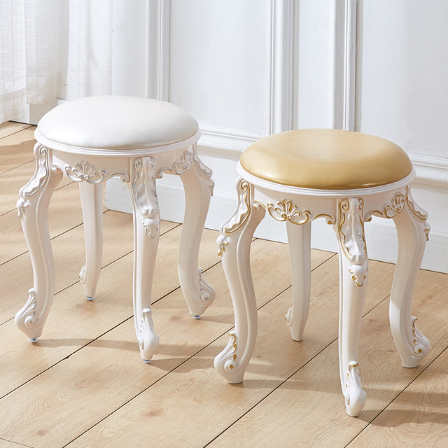 European -style American dressing table stool Make -up stool soft bag ...